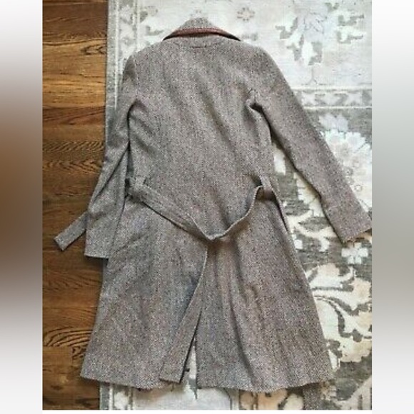 adam + eve | Jackets & Coats | Vintage Adam Eve Herringbone Tweed Beige ...